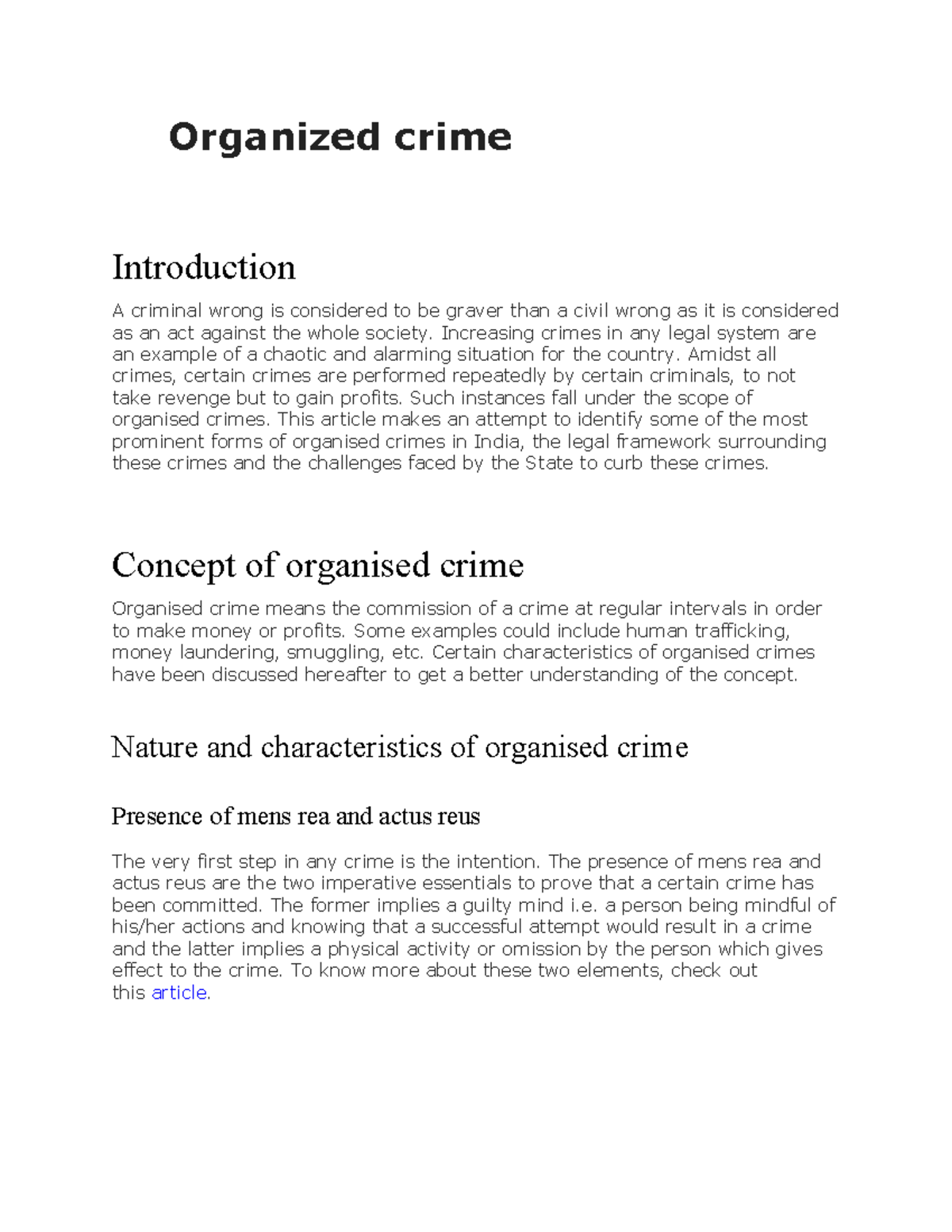 Criminology Notes: Organised & Socio-Economic Crimes Analysis - Studocu