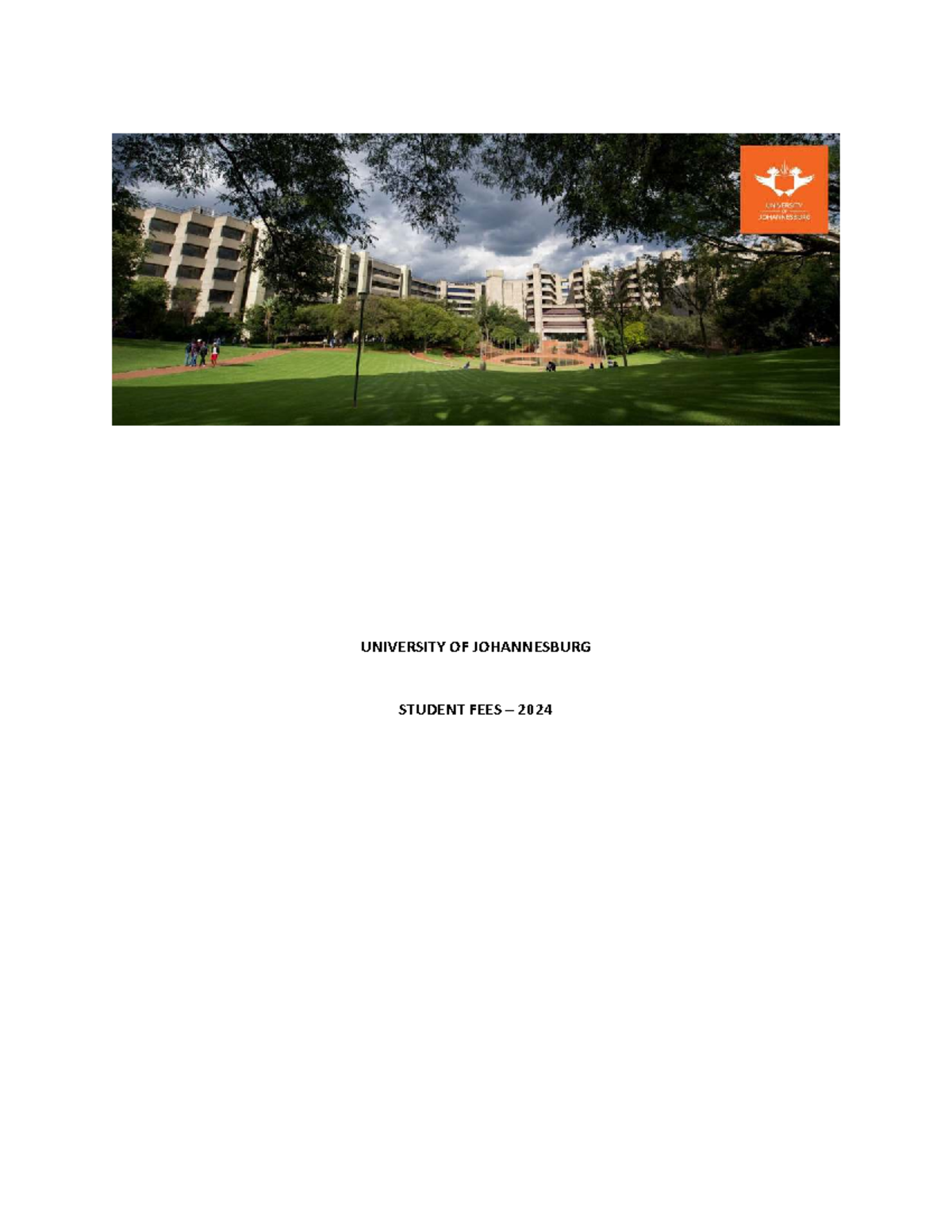 UJ Student Fees Structure 2024: Comprehensive Overview and Guidelines ...