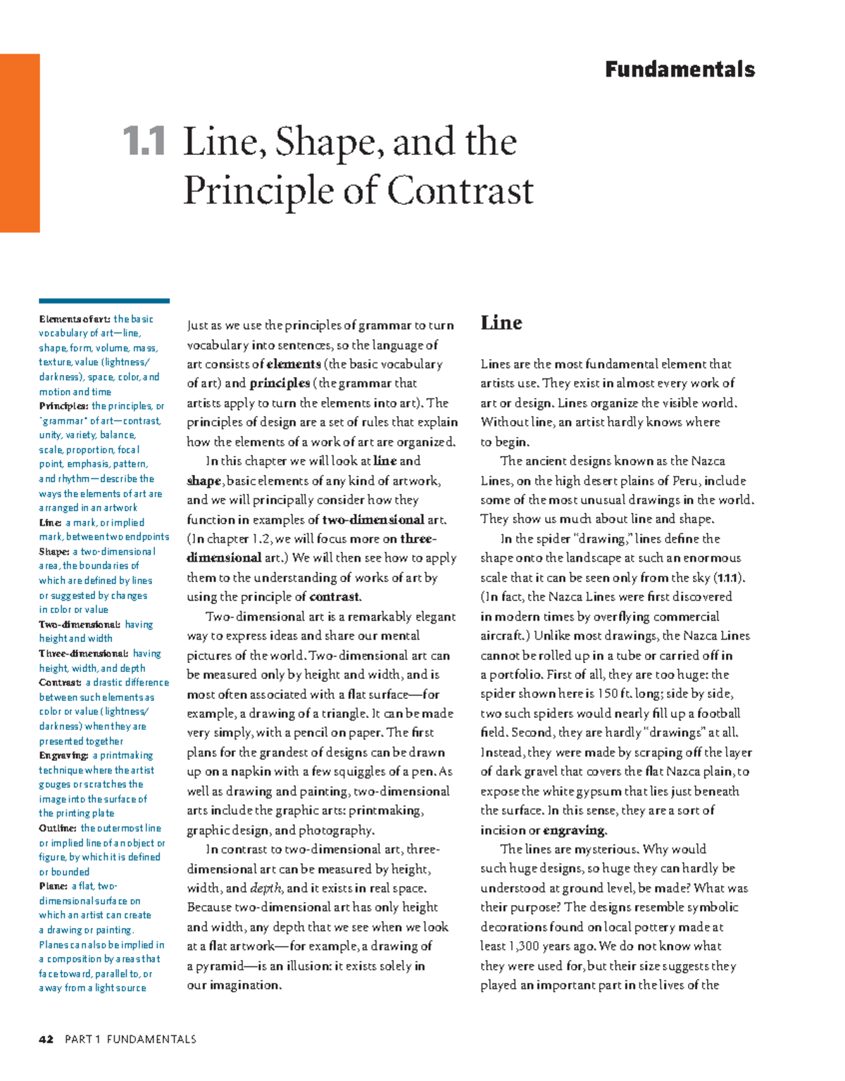 Line, Shape, and the Principle of Contrast: Art Fundamentals (Chapter 1 ...
