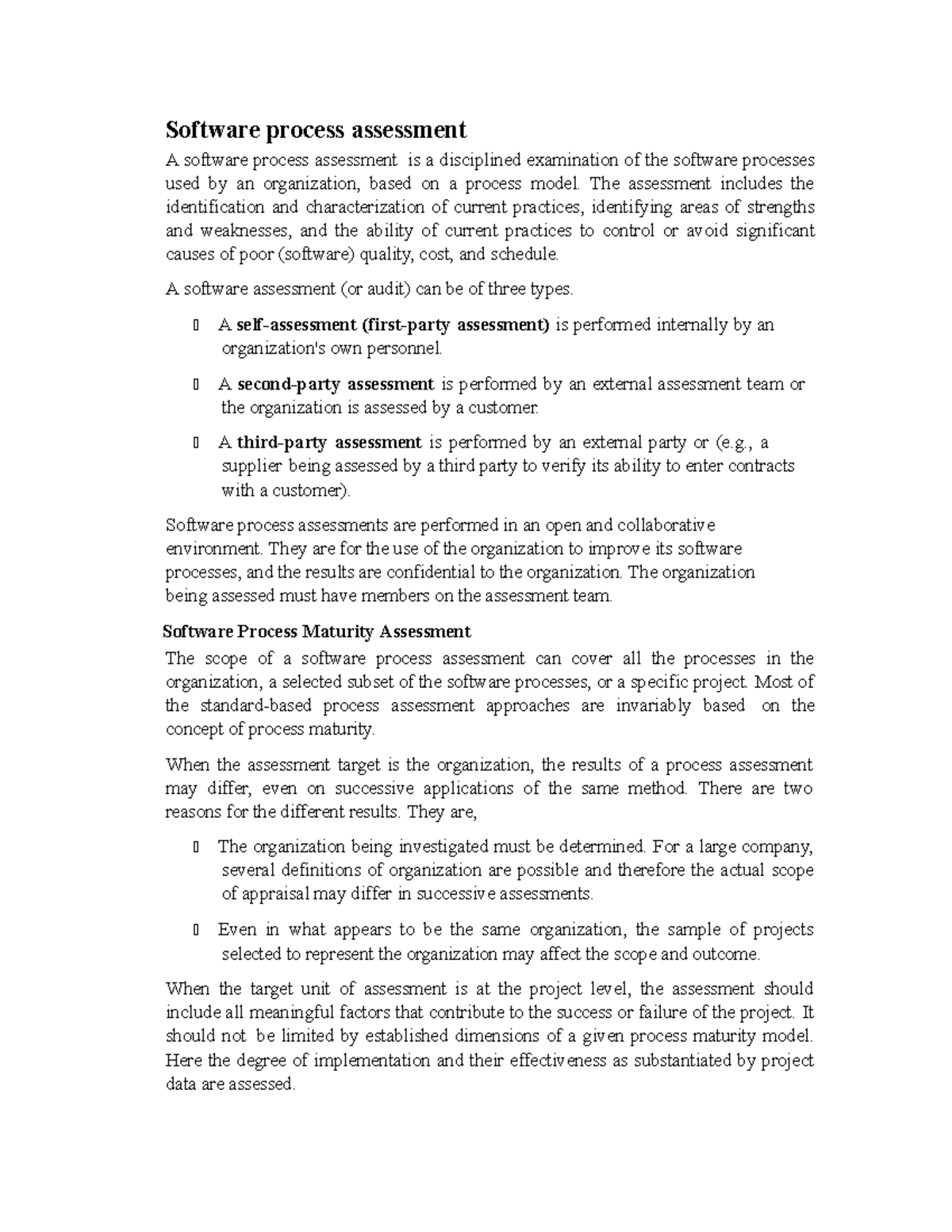 Software Process Assessment: Understanding Maturity Models and Methods ...