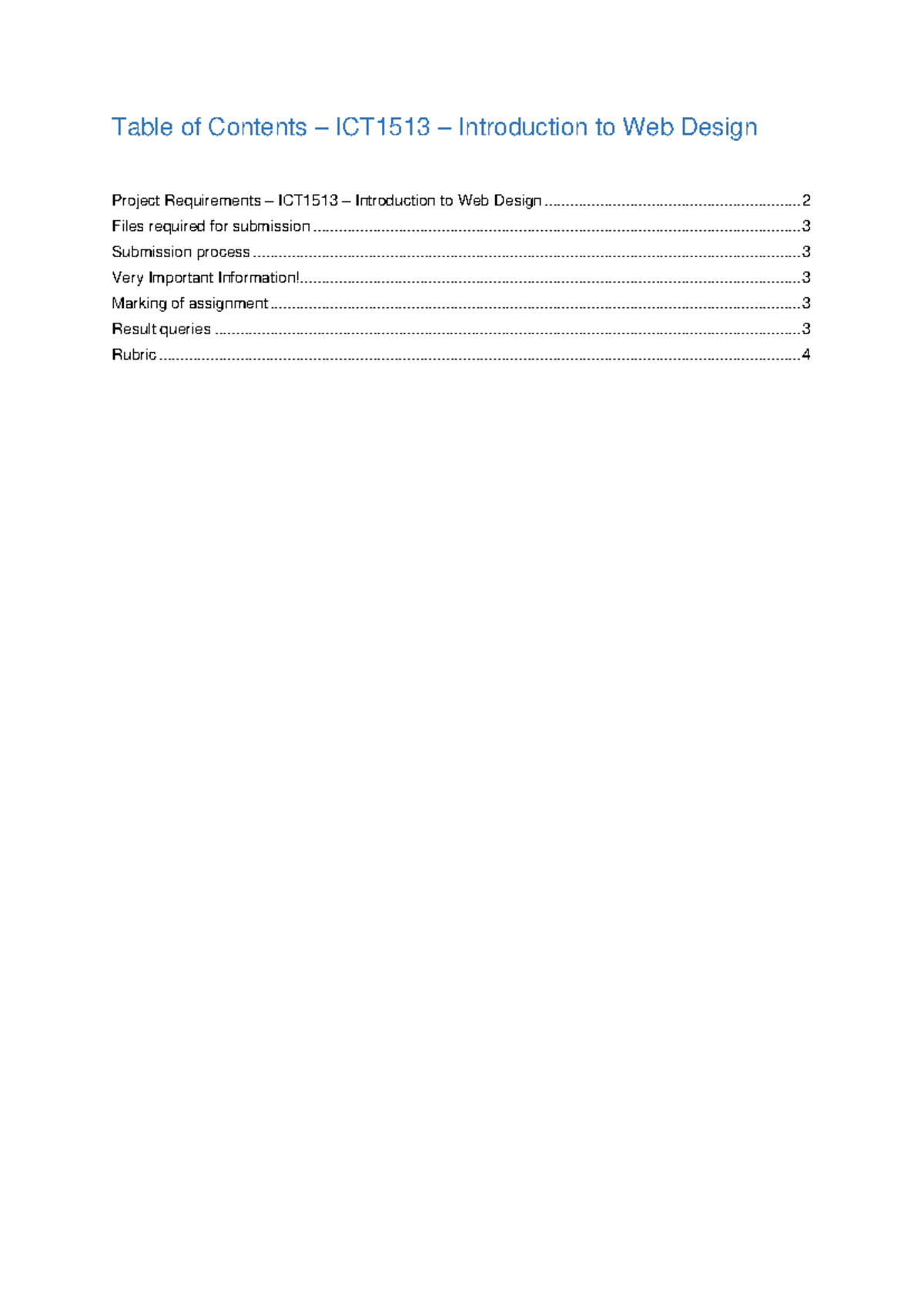 ICT1513 Assignment 10: Website Development for Car Repair Business ...
