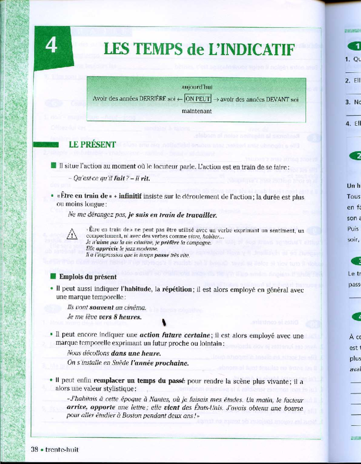 Indications sur les Temps et le Subjonctif en Français (Cours 4) - Studocu