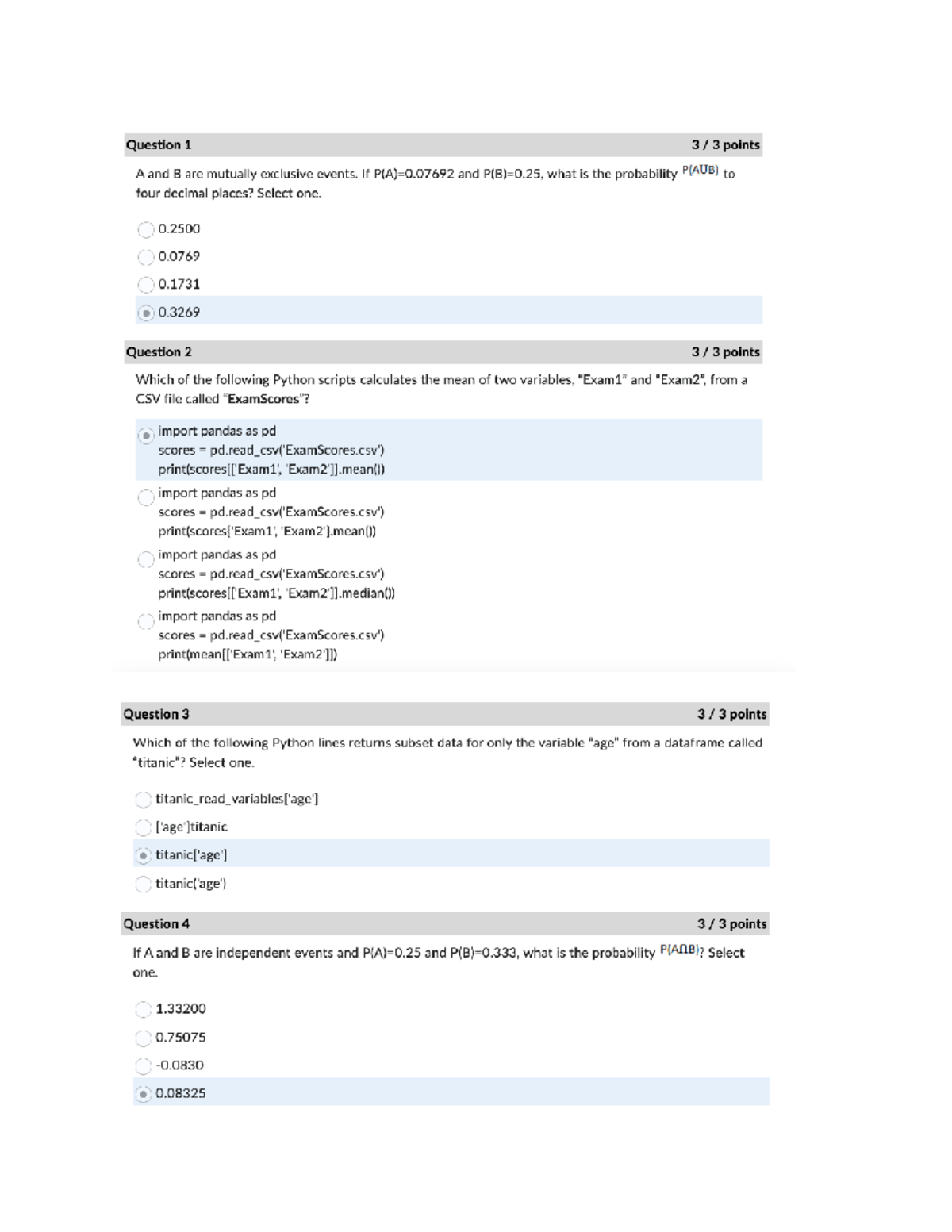 MAT 243 Module 1 Quiz Overview & Study Guide - Studocu