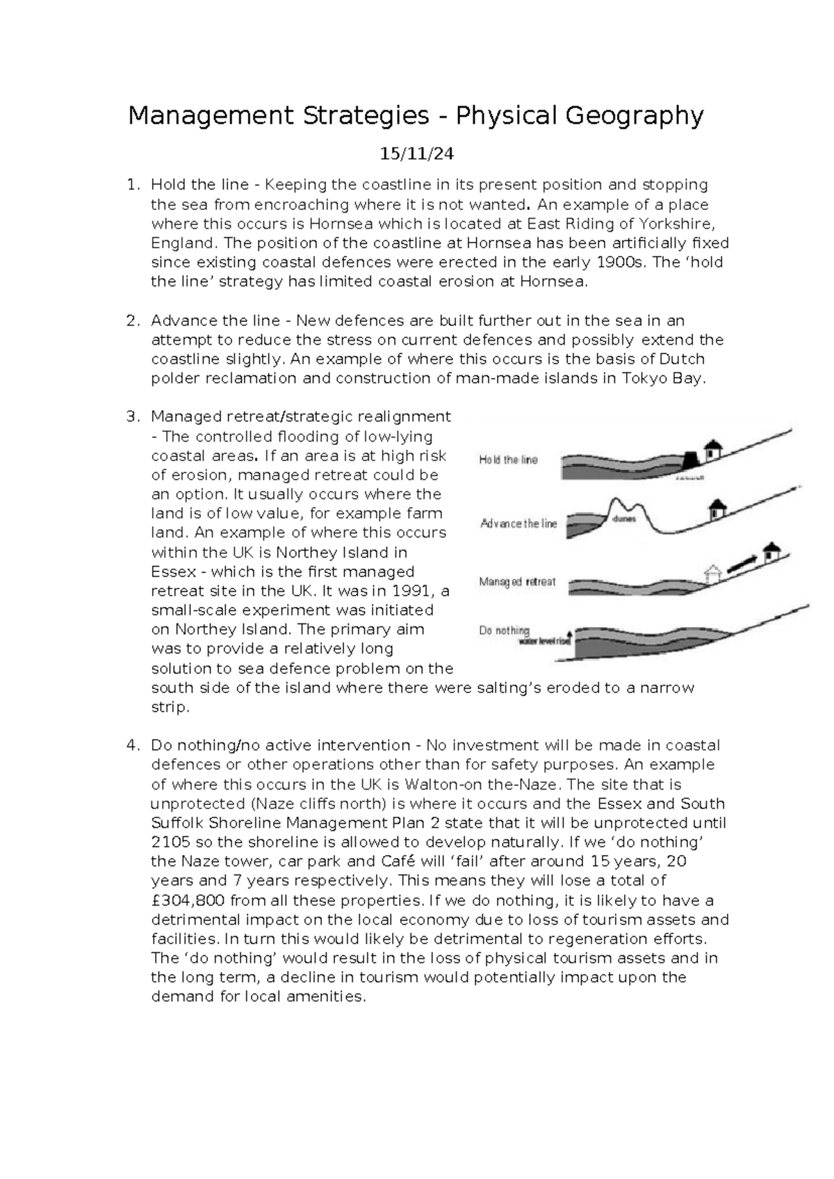Management Strategies Geography - Management Strategies - Physical ...