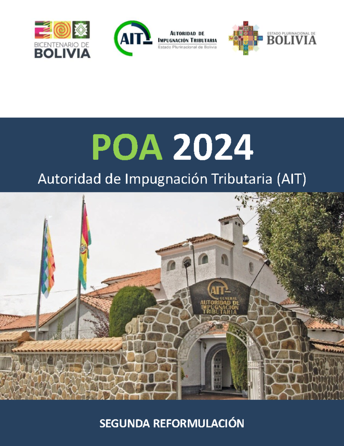POA 2024: Segunda Reformulación de la Resolución Administrativa AIT ...