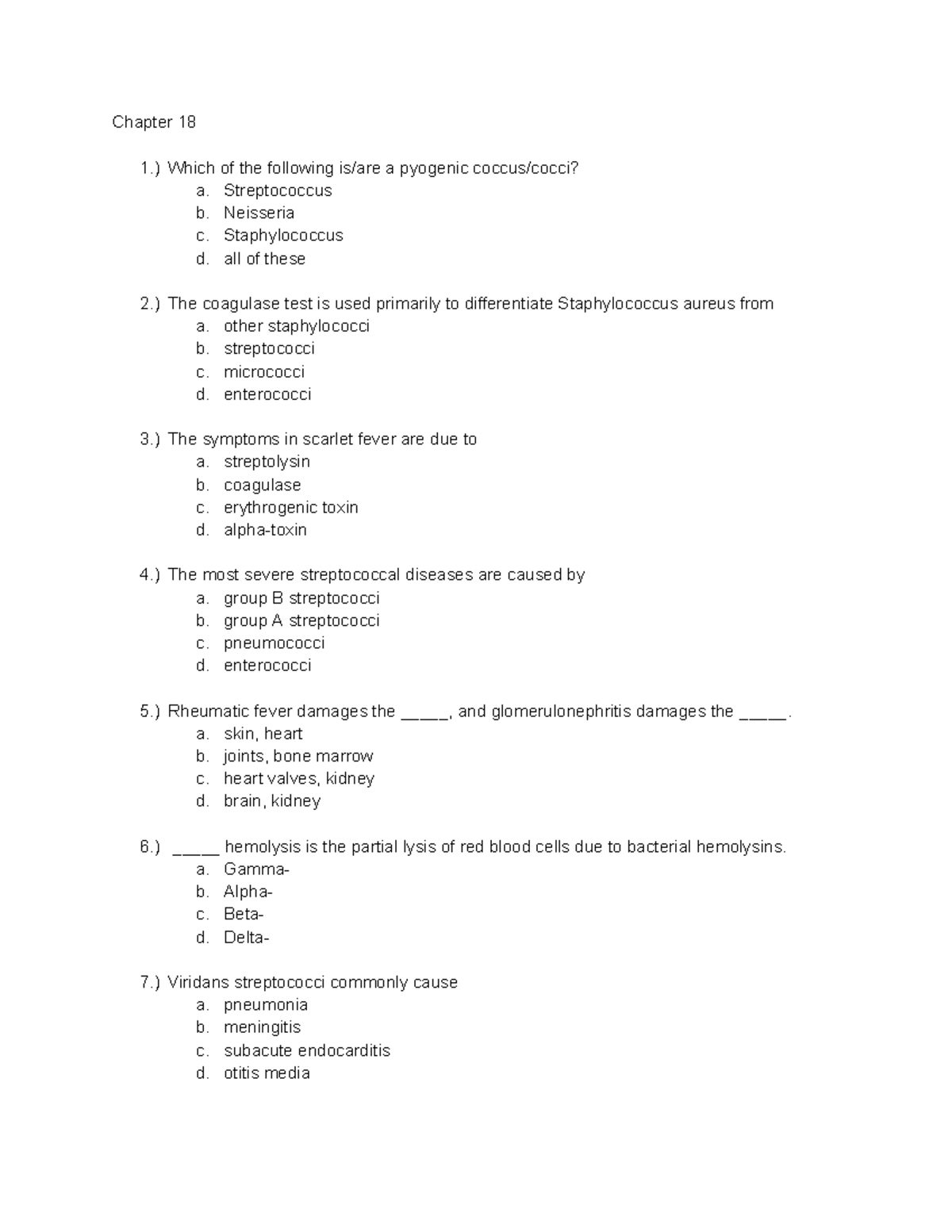 Infectious Diseases: Chapter Review & Practice Questions (Course Code ...