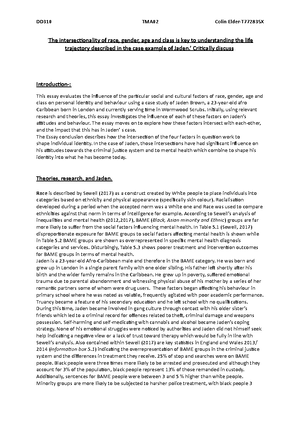 DD310 TMA04 - TMA EXAMPLE GRADE IN THE 60S - DD TMA 04 In this TMA, you ...