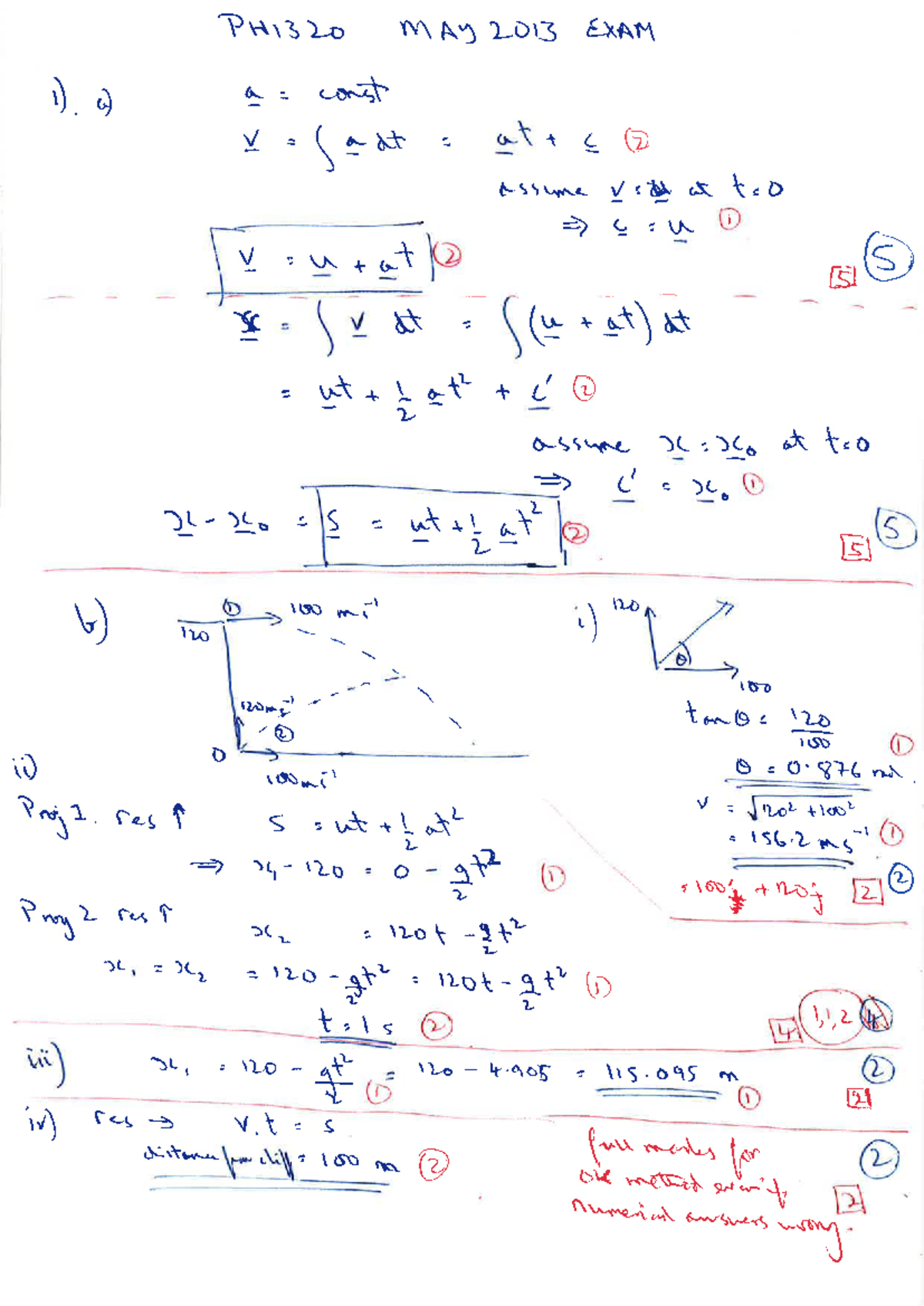 PH1320 May 2013 Final Exam - Studocu