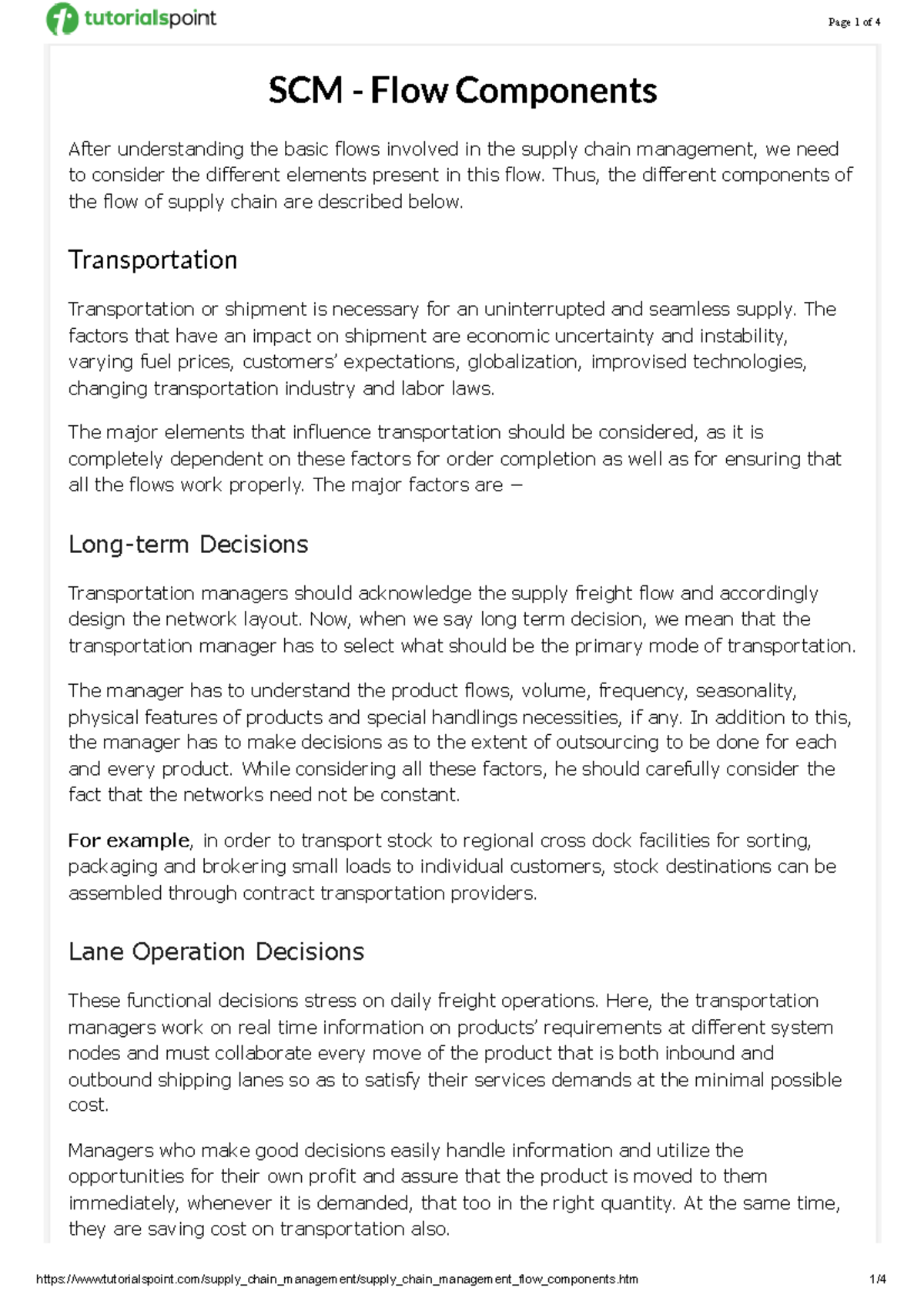 SCM - Flow Components - hhh - SCM - Flow Components After understanding ...