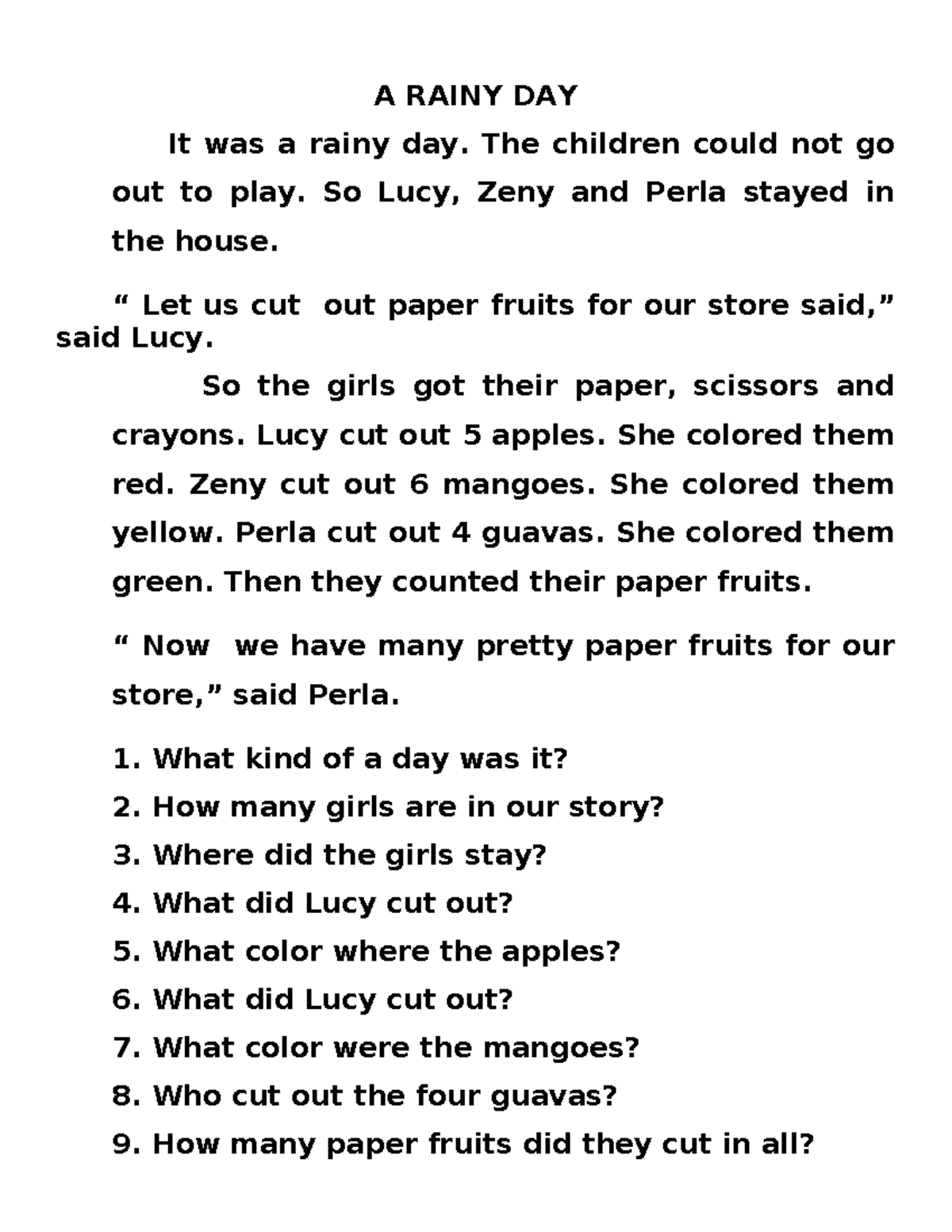 Developing Reading Power: Grade 3 Stories and Activities - Studocu