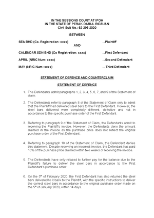 Pre Trial Case Management - PRE TRIAL CASE MANAGEMENT 1. THE OBJECT The ...