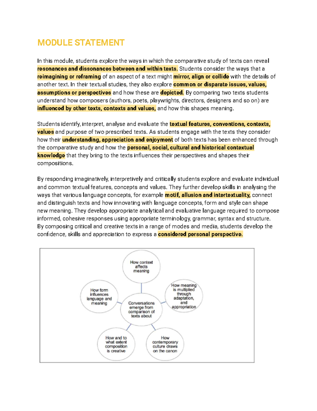 ENG ADV Mod A - Comparative Study of Donne and W;t Texts - Studocu