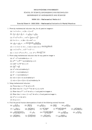 MSM 192 EXAM 22 23 - Business math - MULUNGUSHI UNIVERSITY SCHOOL OF NATURAL AND APPLIED ...