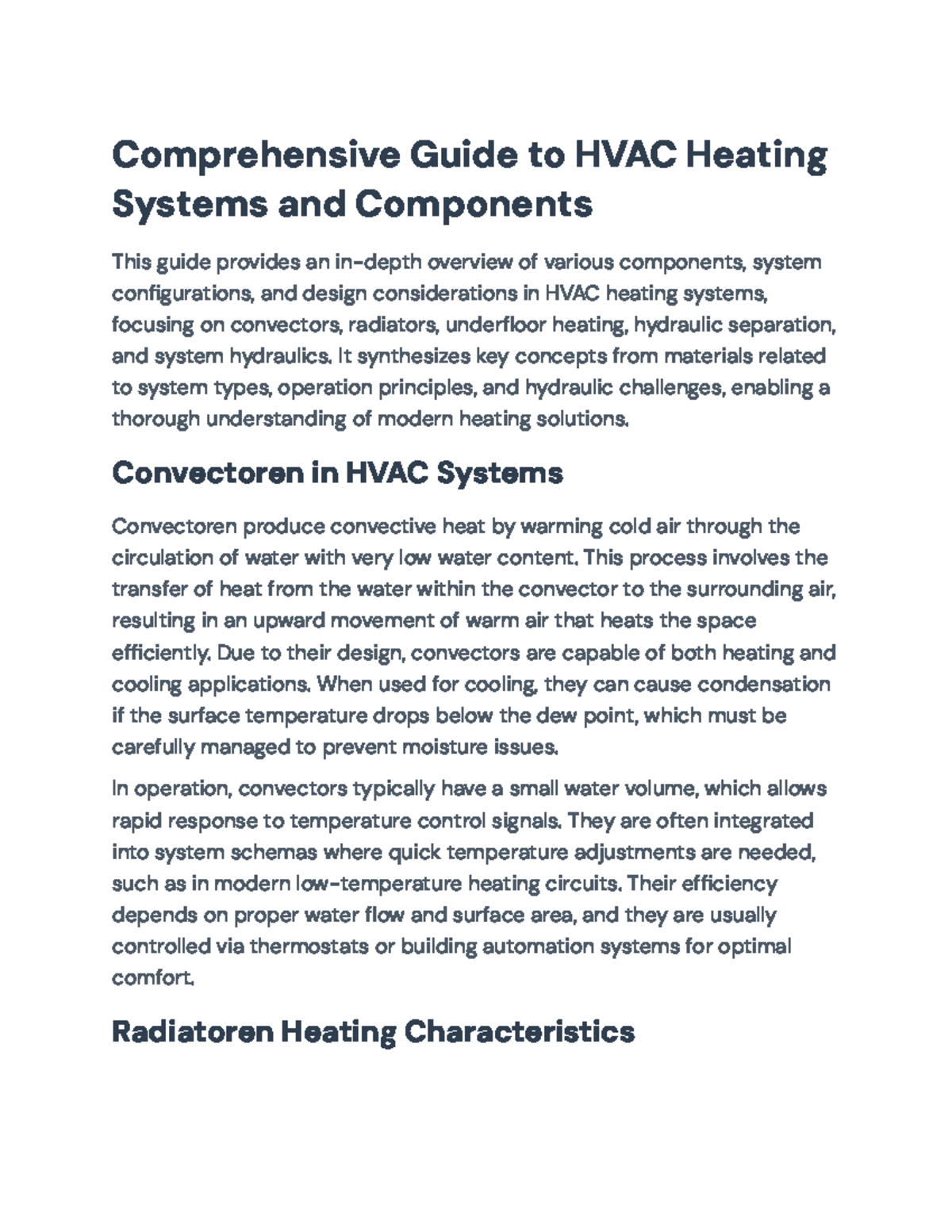 Comprehensive Guide to HVAC Heating Systems (HVAC 101) and Design ...