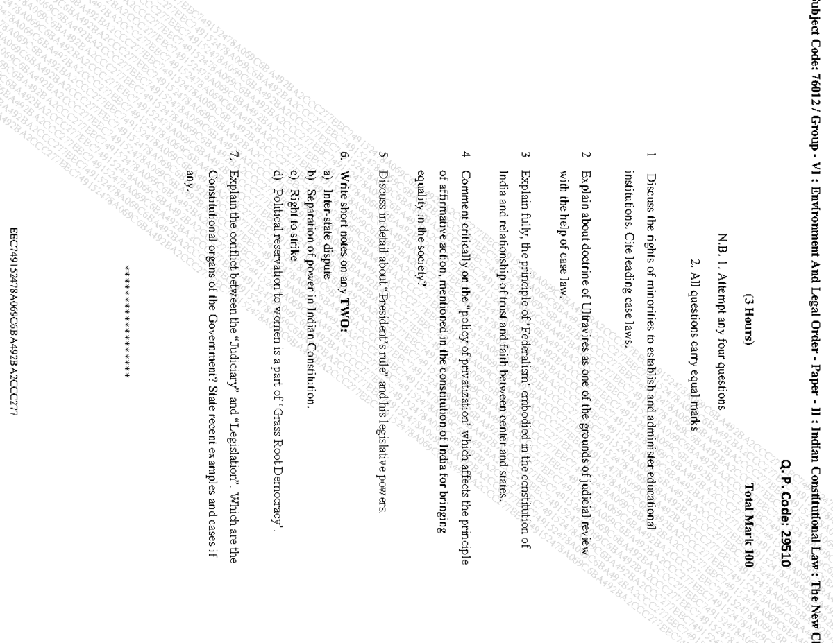 Indian Constitutional Law: The New Challenges (76012) - Studocu