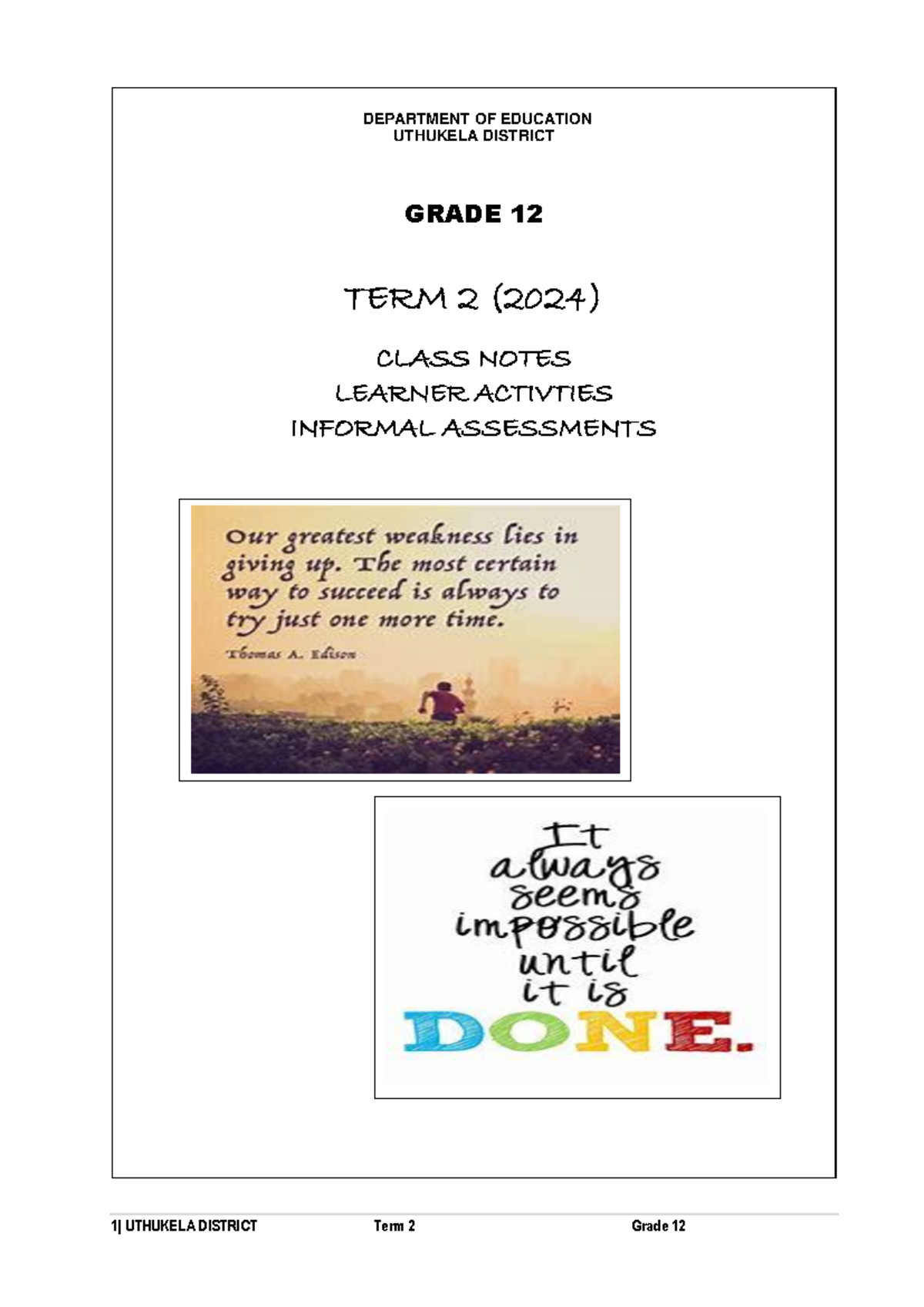 750330358 2024 Term 2 Class Notes Grade 12 l o - DEPARTMENT OF ...