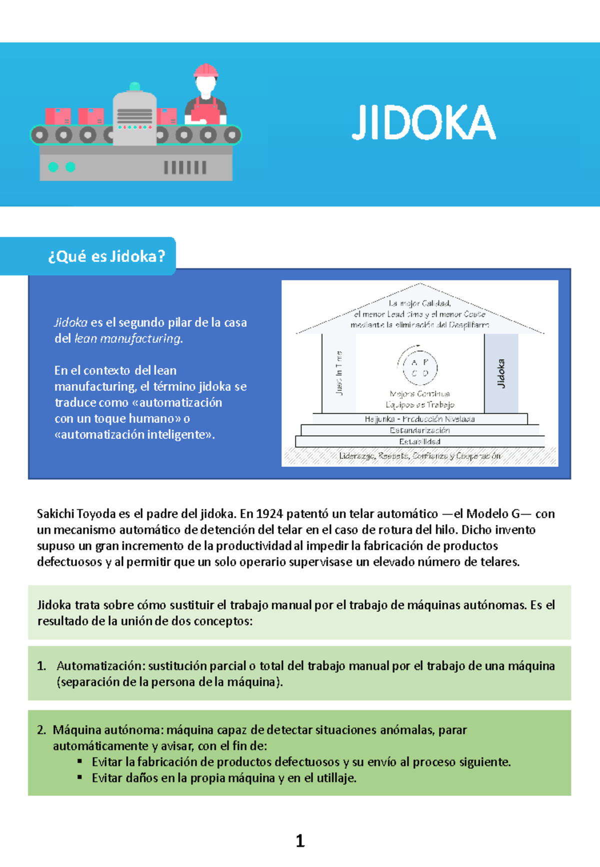 Jidoka: Apuntes sobre Automatización Inteligente en Lean Manufacturing ...