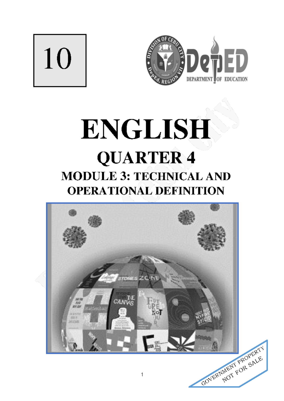 Grade 10 English - Q4 Module 3: Technical & Operational Definitions ...