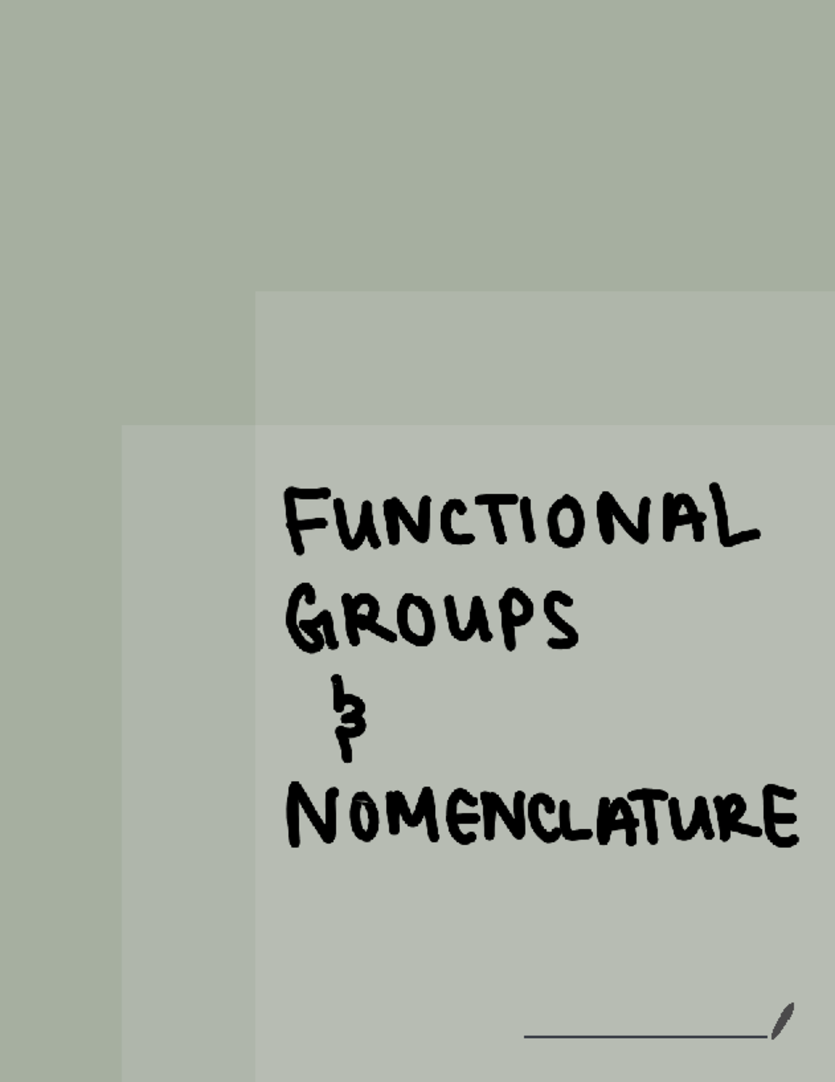 Functional Groups Nomenclature: Reaction Summaries for CHM 101 - Studocu