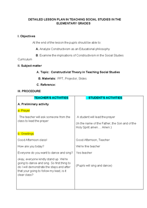 Detailed Lesson Plan on Pagkamamamayan (AP) by Eloisa Jean I. Villocero ...