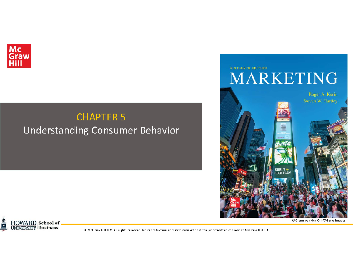 MKTG CH 5 - Understanding Consumer Behavior and Purchase Decisions - Studocu