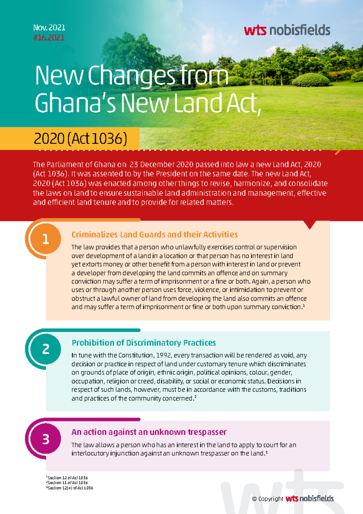 Ghana's New Land Act 2020 (Act 1036): Key Regulatory Features Explained ...