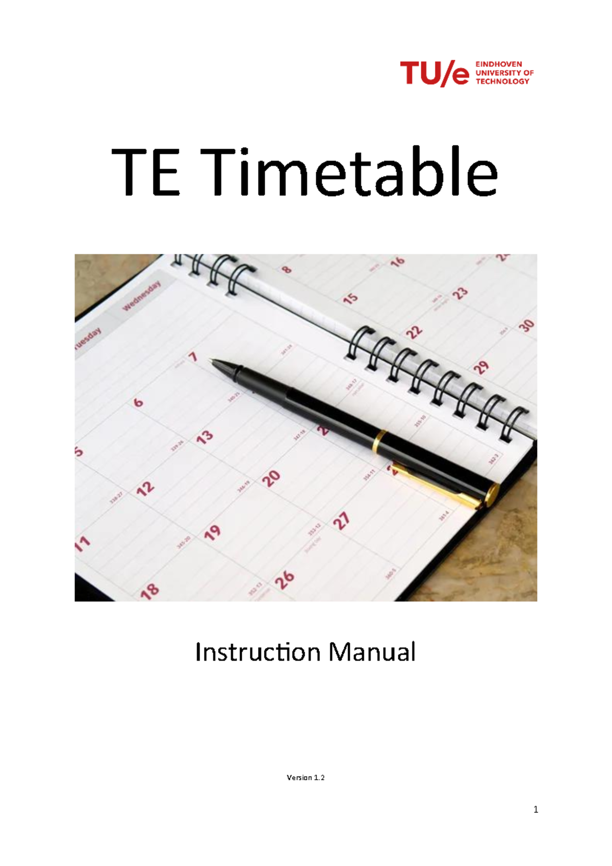TE Timetable User Guide - Integration & Features Overview - Studeersnel
