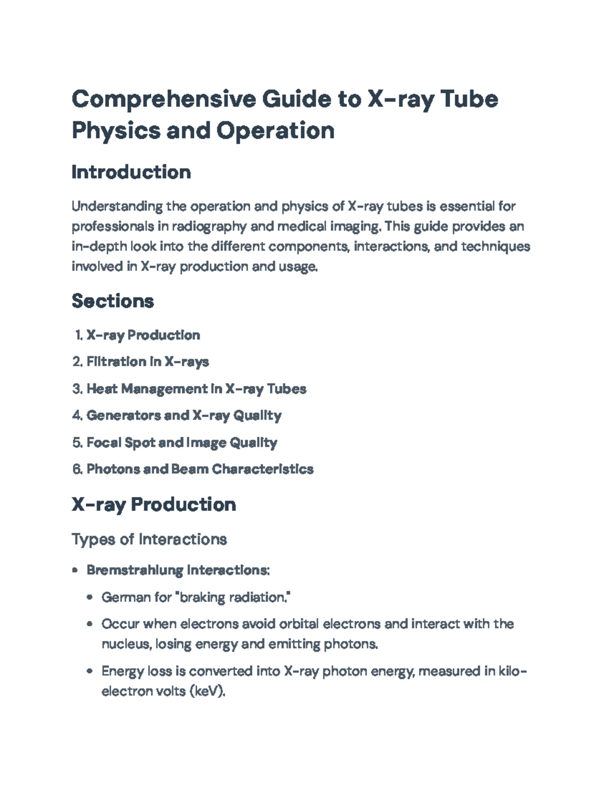 Radiographic Physics: SID, OID, and Image Quality Factors Study Guide ...