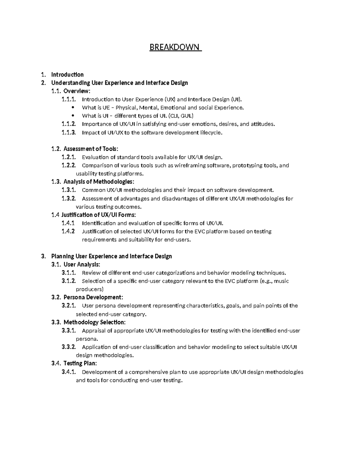 UX/UI Design Breakdown - Comprehensive Analysis for UEID - Studocu