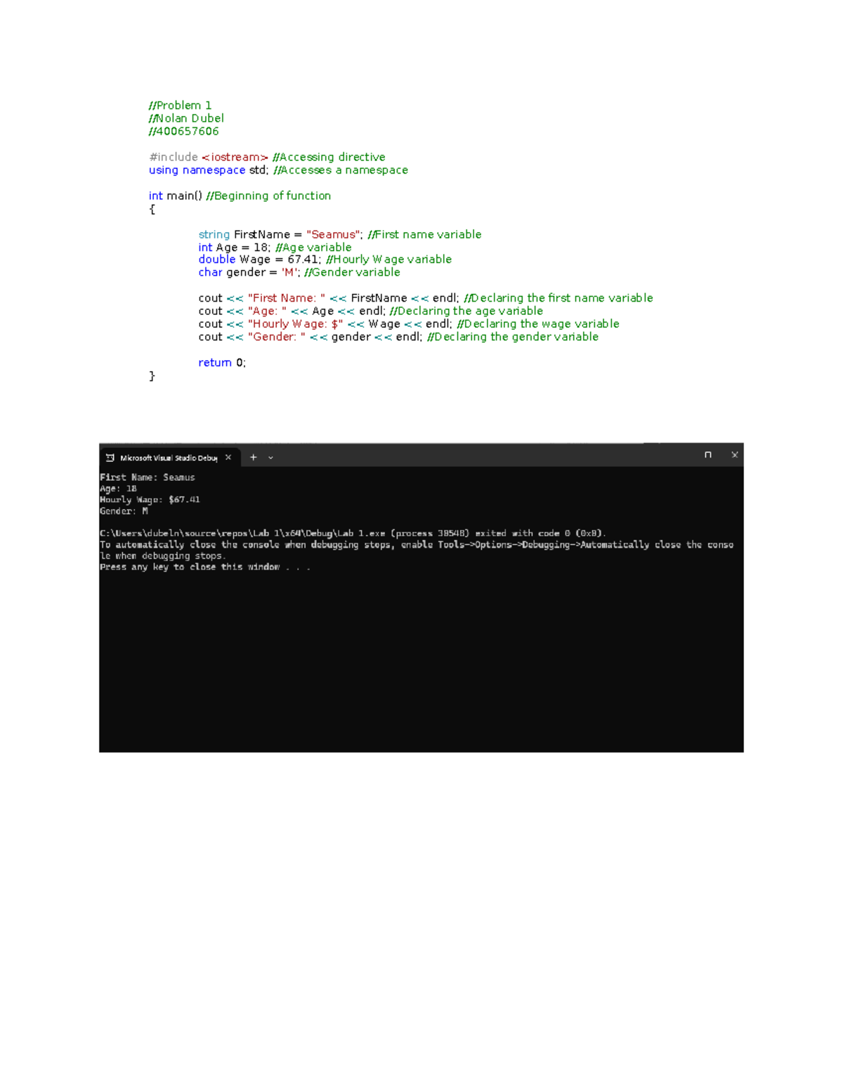 1CP3 Lab 1 - C++ Functions and Trigonometric Calculations - Studocu