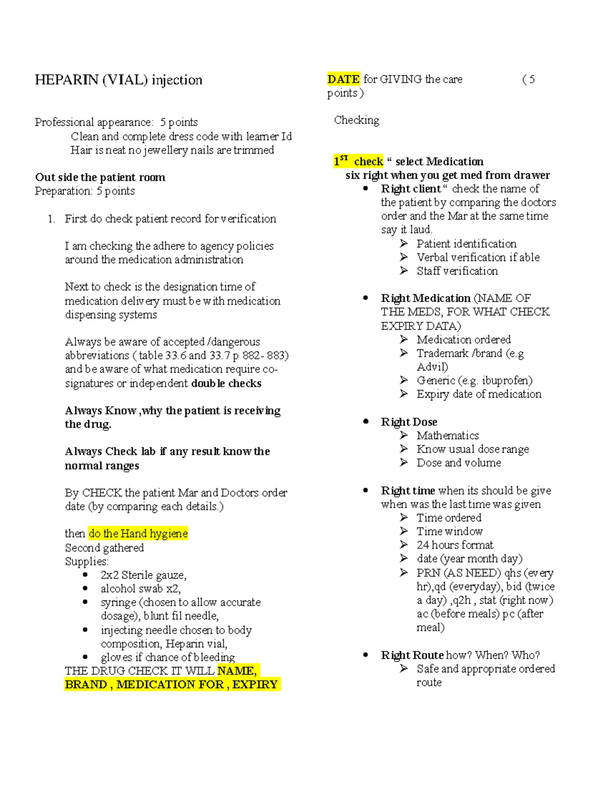 DARP documentation practice - Name: Doyle Kathryn Hosp.#: Sex: Female ...