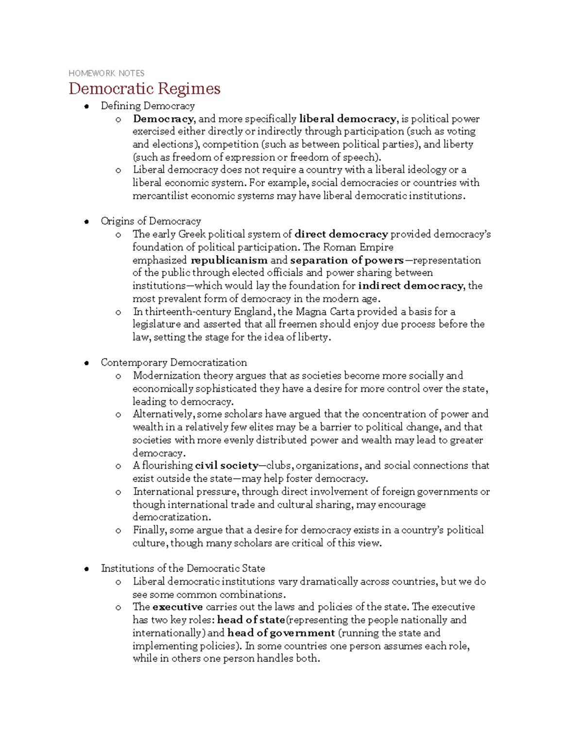 Democratic Regimes: Definitions, Models, Institutions & Advanced ...