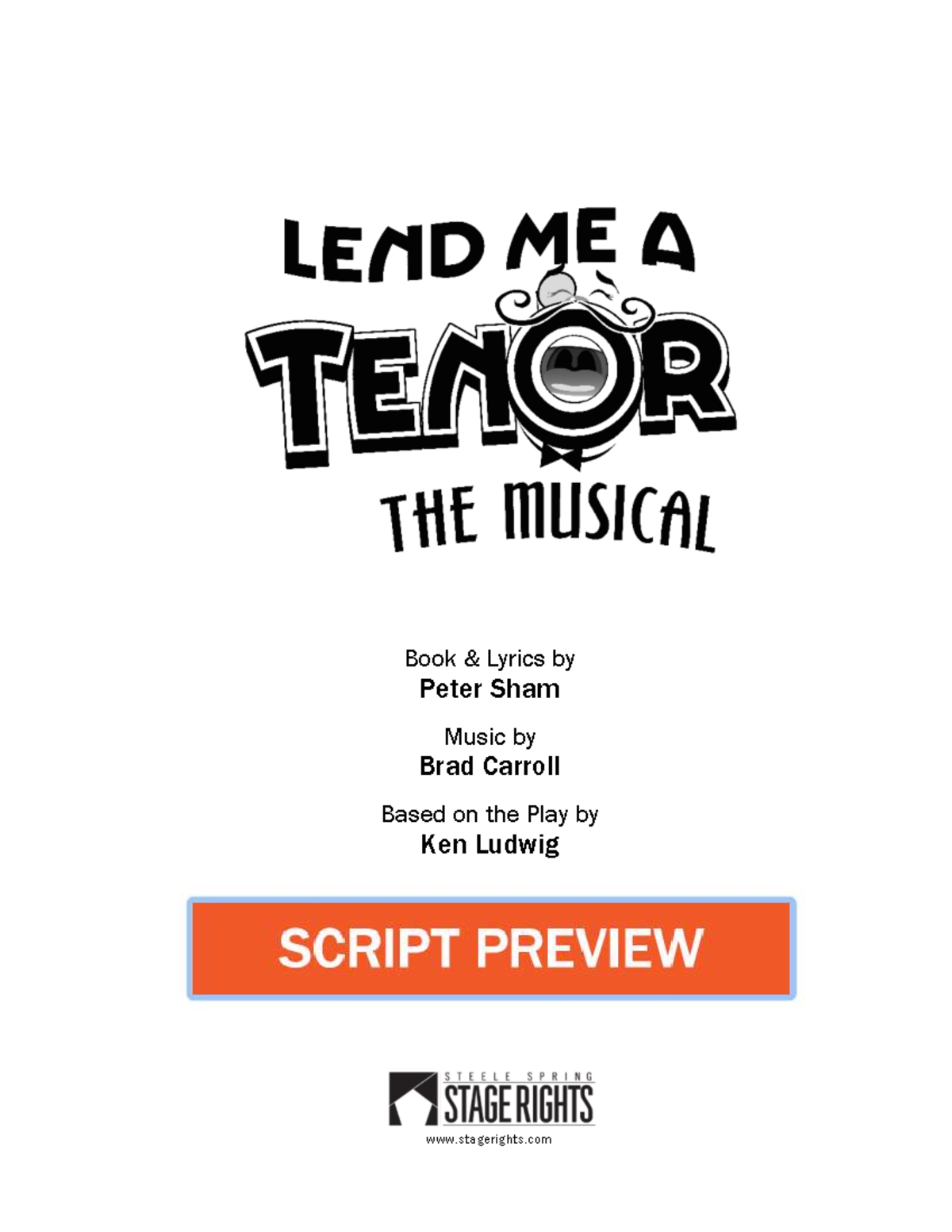 Lend Me A Tenor: The Musical Production Script Overview - Studocu