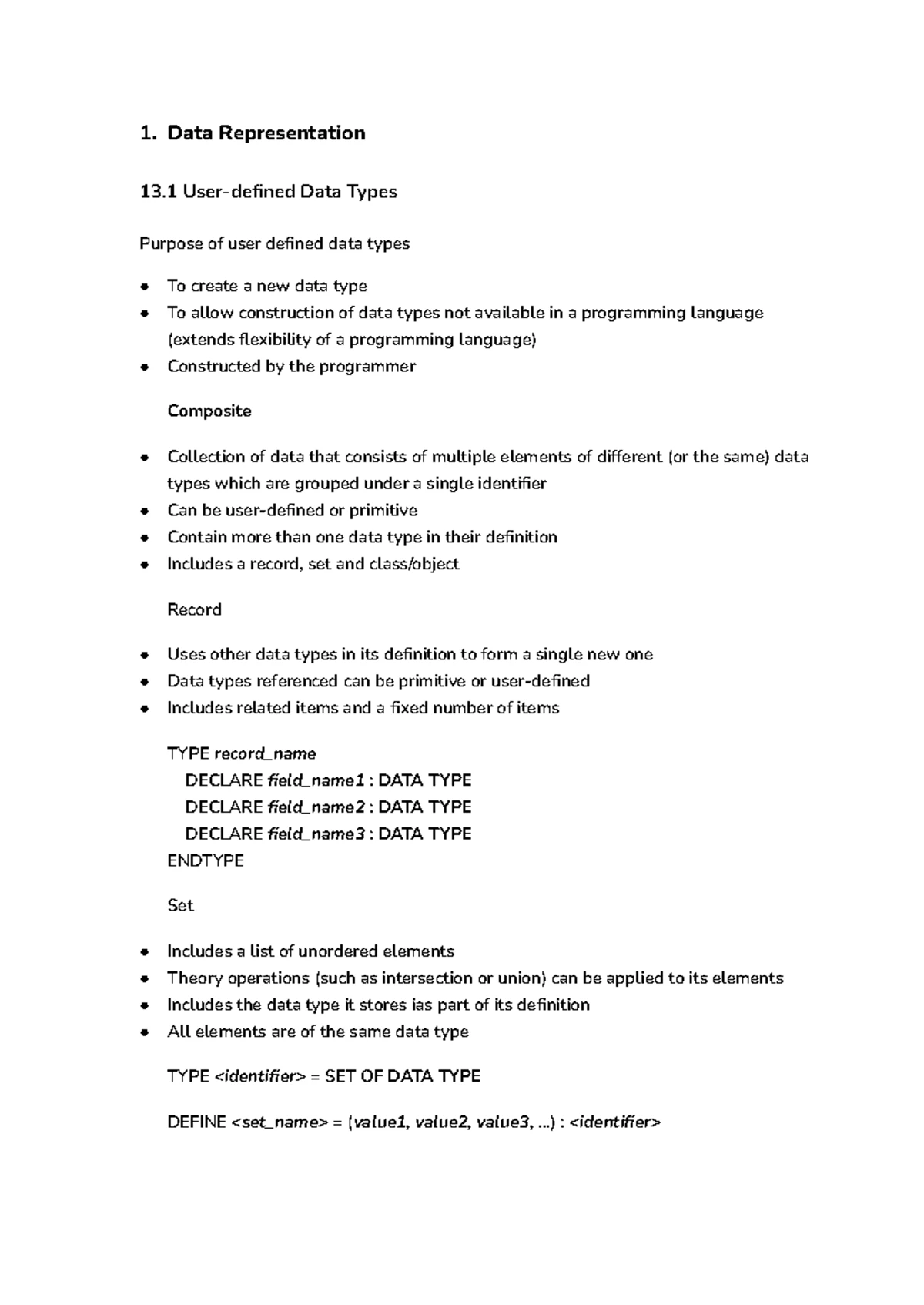 Cambridge International AS A Level Computer Science 9618 Syllabus for ...