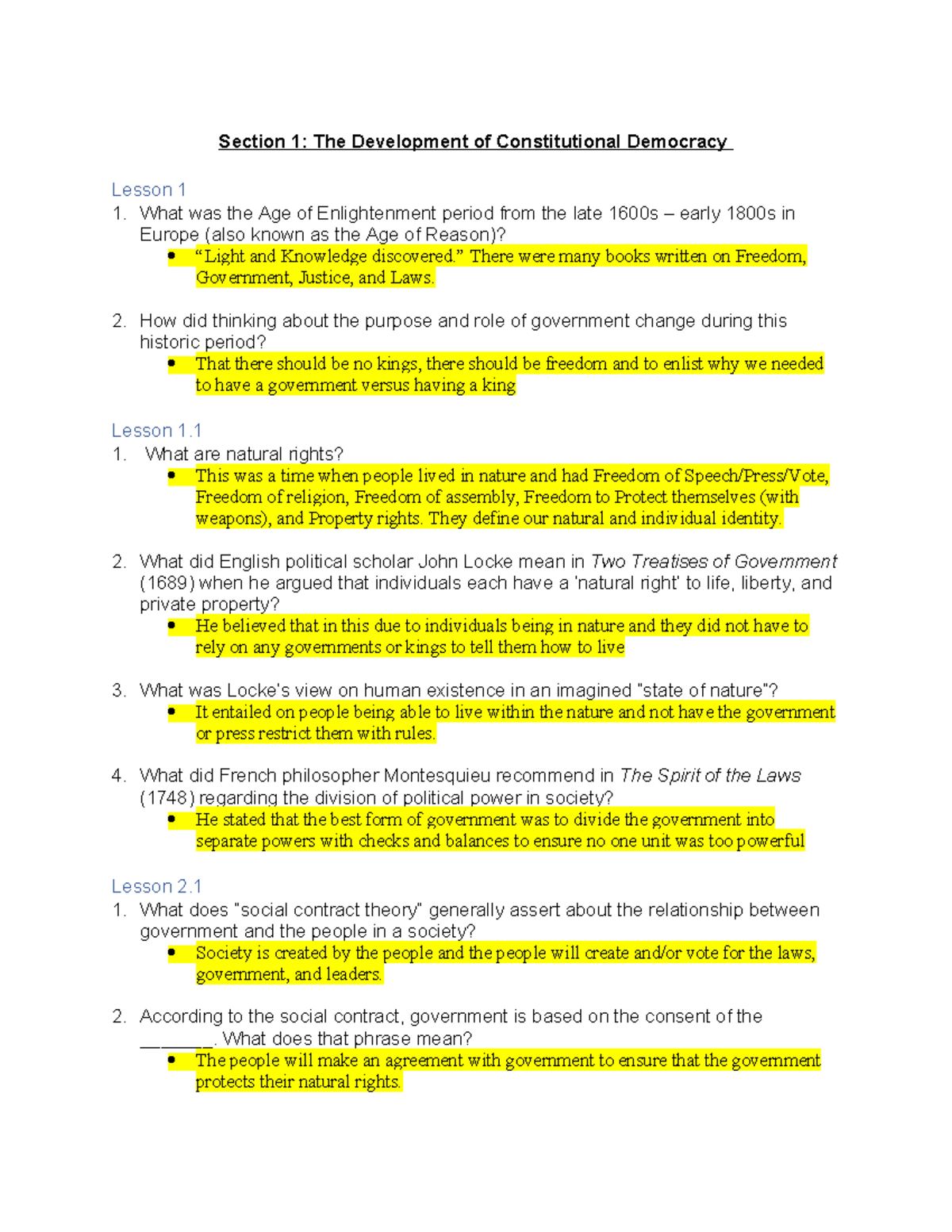 C963 Constitutional Democracy Study Guide - Lessons and Insights - Studocu