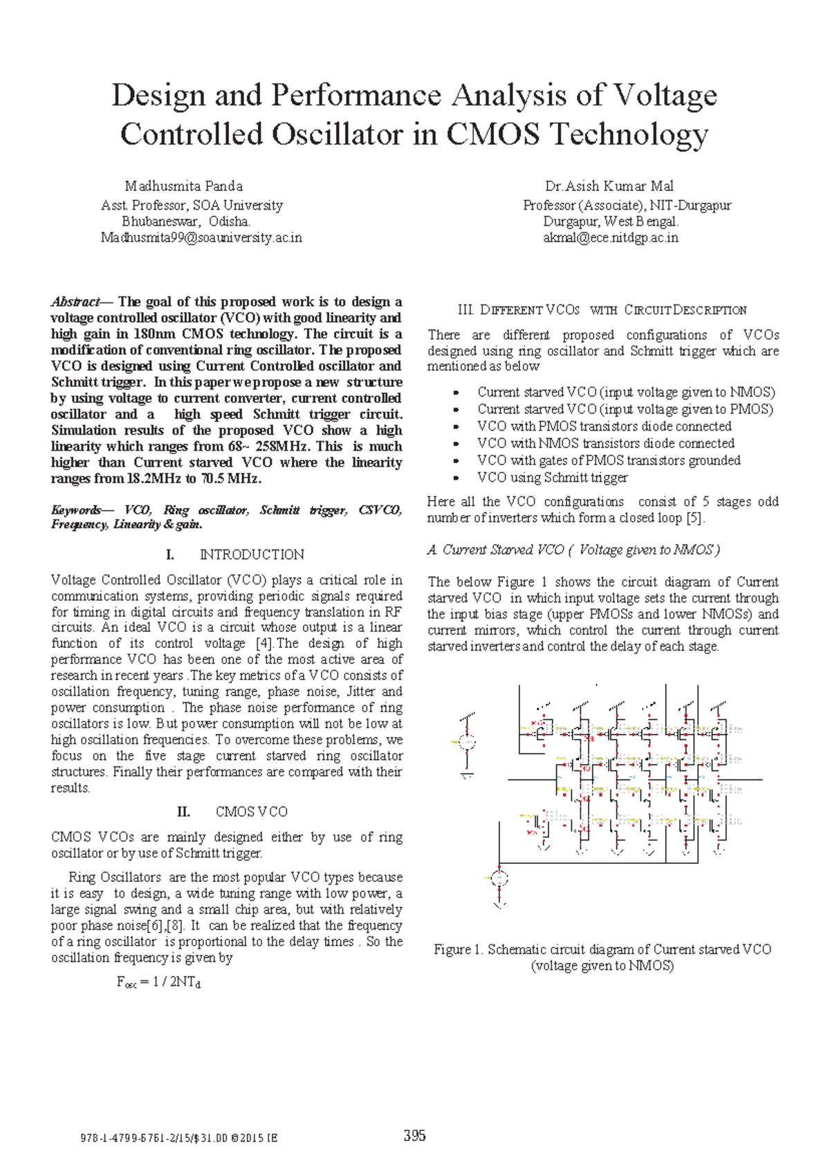 Design and Performance Analysis of VCO in 180nm CMOS Technology - Studocu