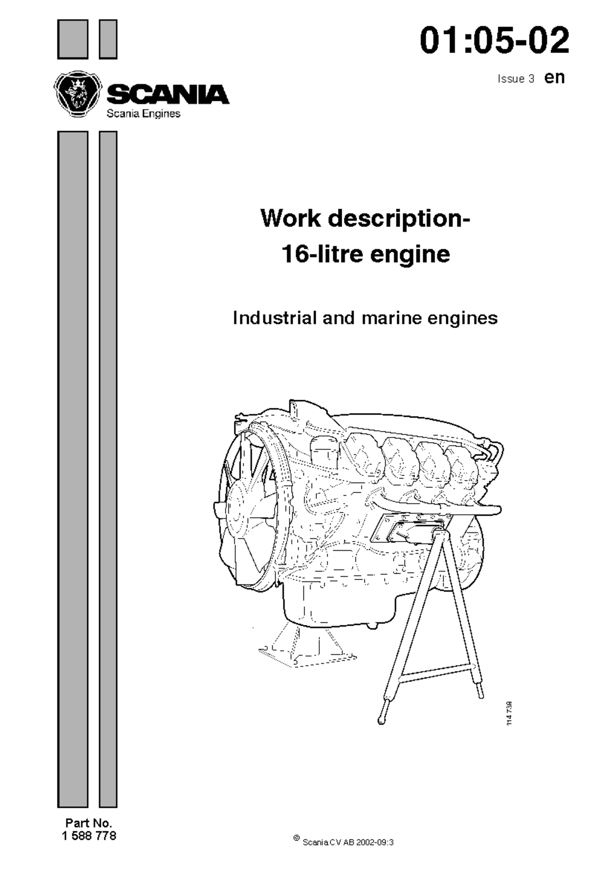 Scania CV AB DC16 Workshop Manual: Engine Maintenance & Specifications ...