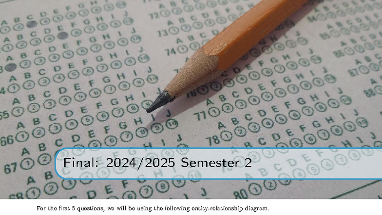 Final Exam: Database Concepts and Normalization (2420) - Studocu