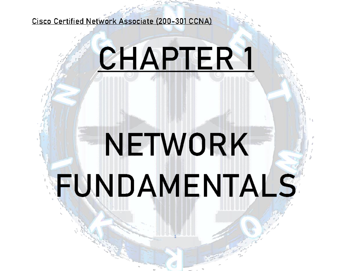 CCNA 200-301 Chapter 1: Network Fundamentals Overview - Studocu