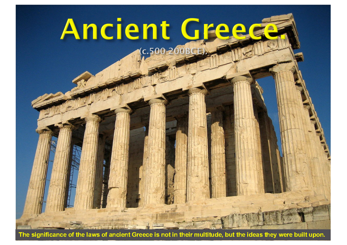 The Laws of Ancient Greece: An Examination of Justice and Governance ...