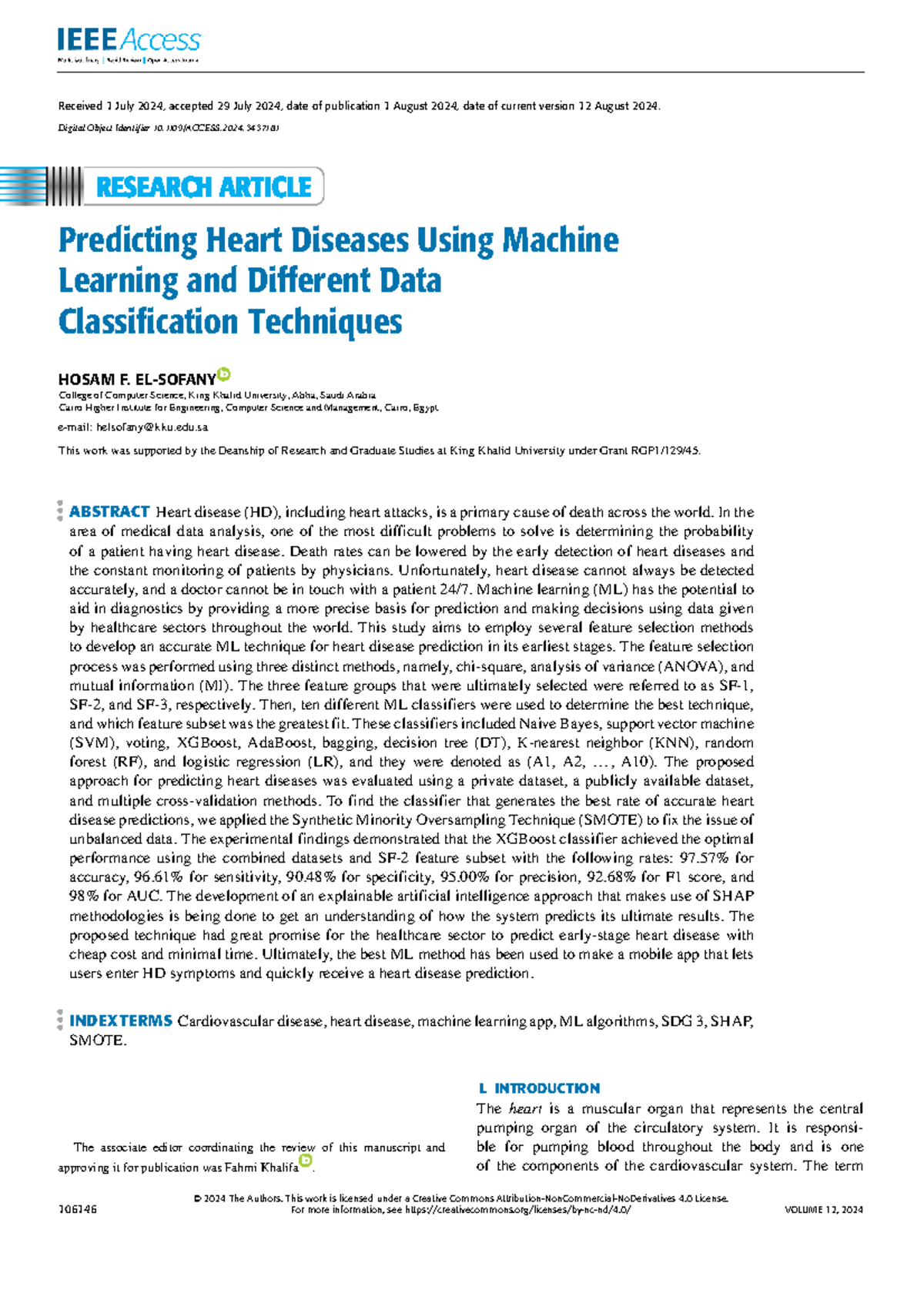 Predicting Heart Diseases Using ML Techniques: A Comprehensive Study ...