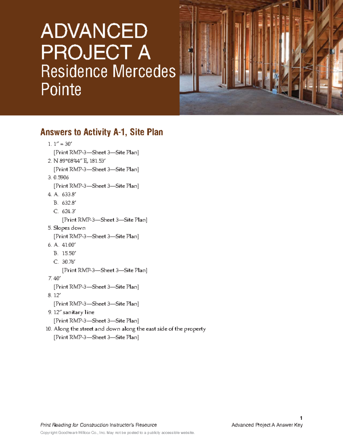 Ref - Advanced Project A & B Print Reading Assignment Answers - Studocu