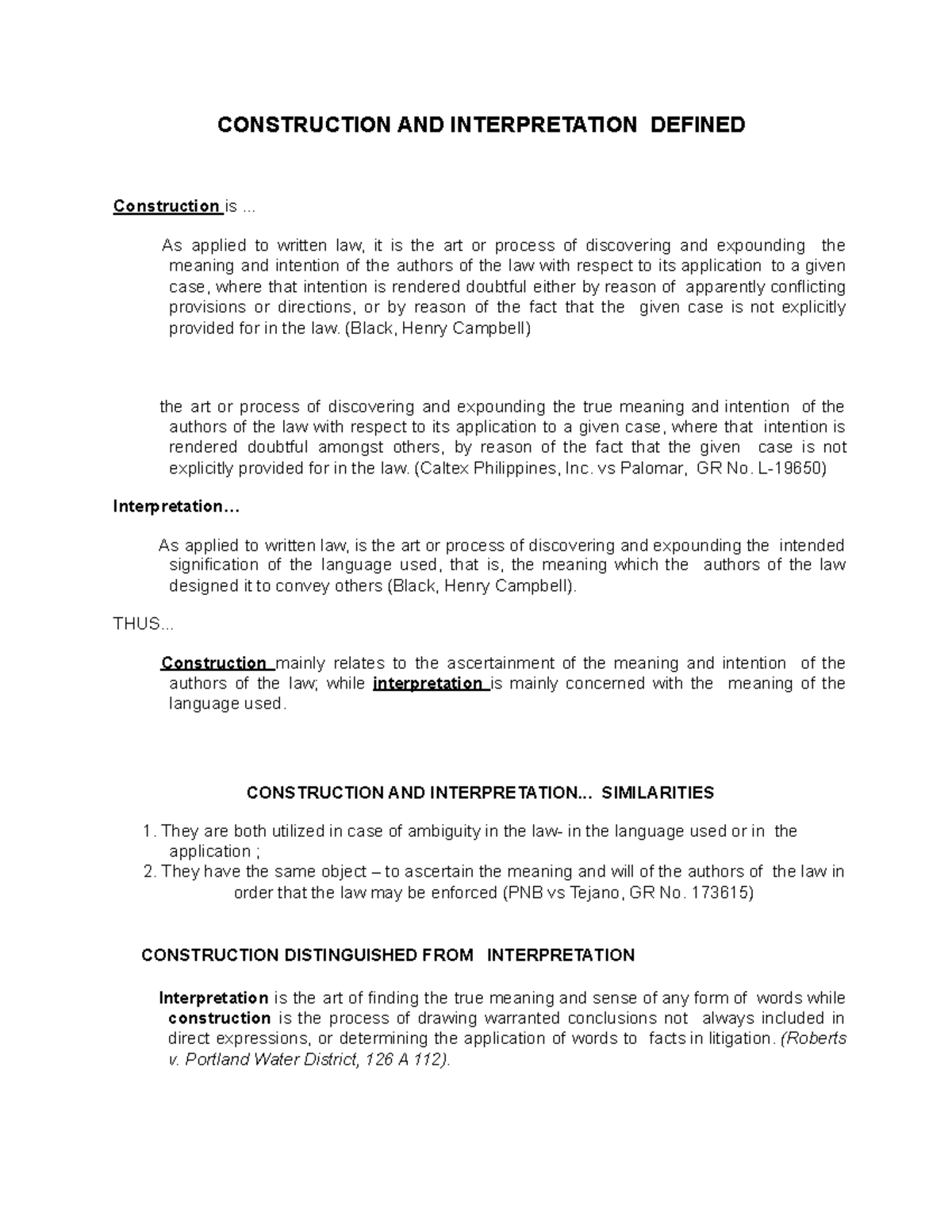Stat Con Handout 1 - Understanding Statutory Construction ...