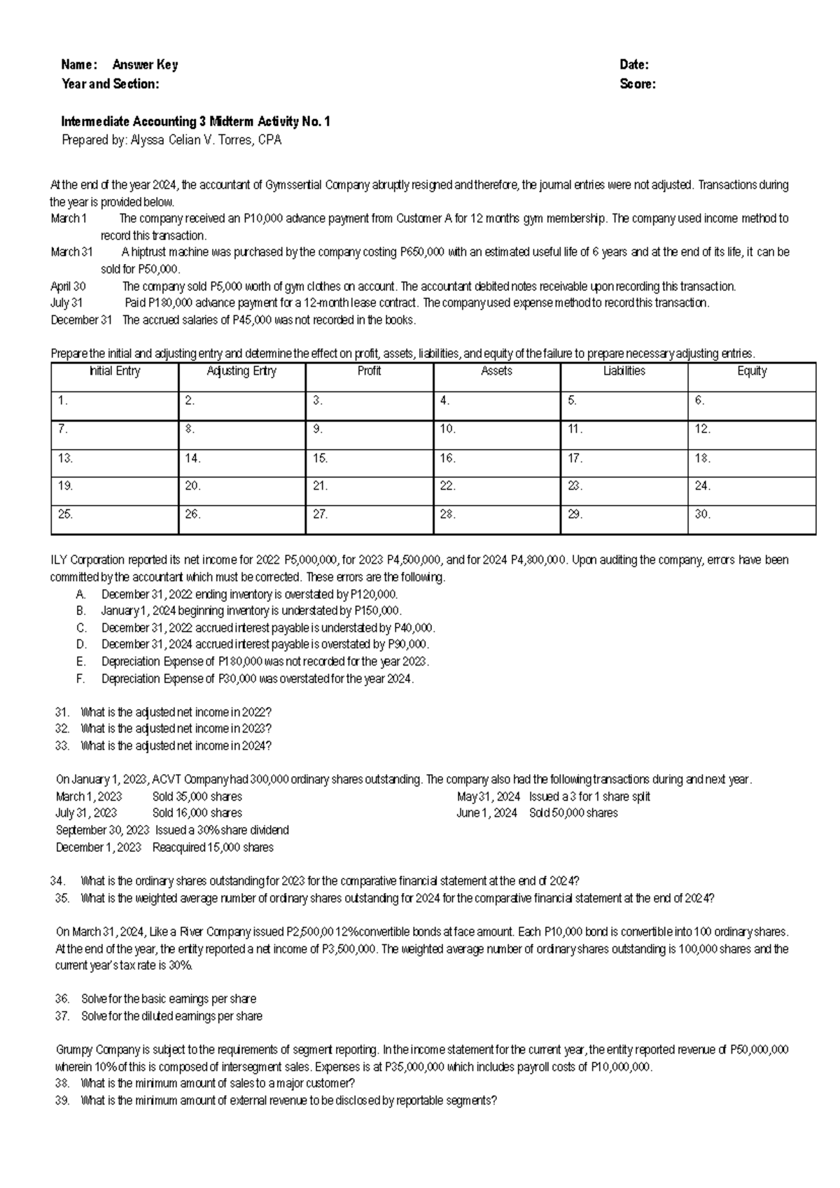 IA3-Midterm-Activity-Adjusting Journal Entries and Financial Effects ...