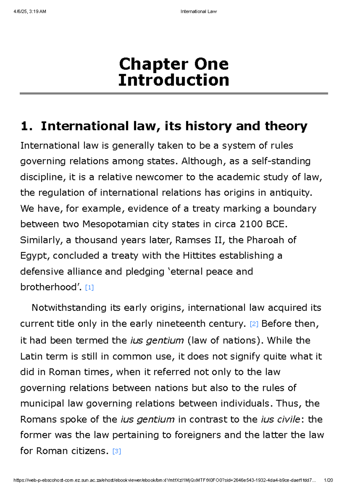 International Law 101: Chapter 1 - Introduction to Key Concepts - Studocu