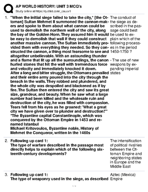 AP World History Unit 2 MCQs - Study online at quizlet/_c5gq The map ...