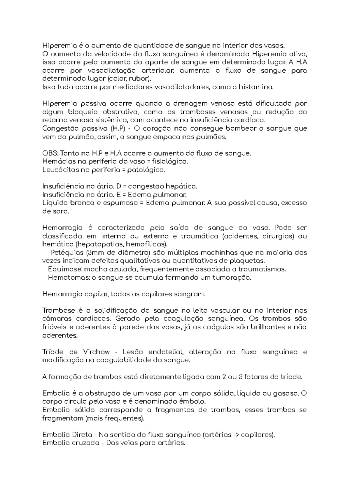 Distúrbios Circulatórios: Hiperemia, Hemorragia e Isquemia em Detalhes ...