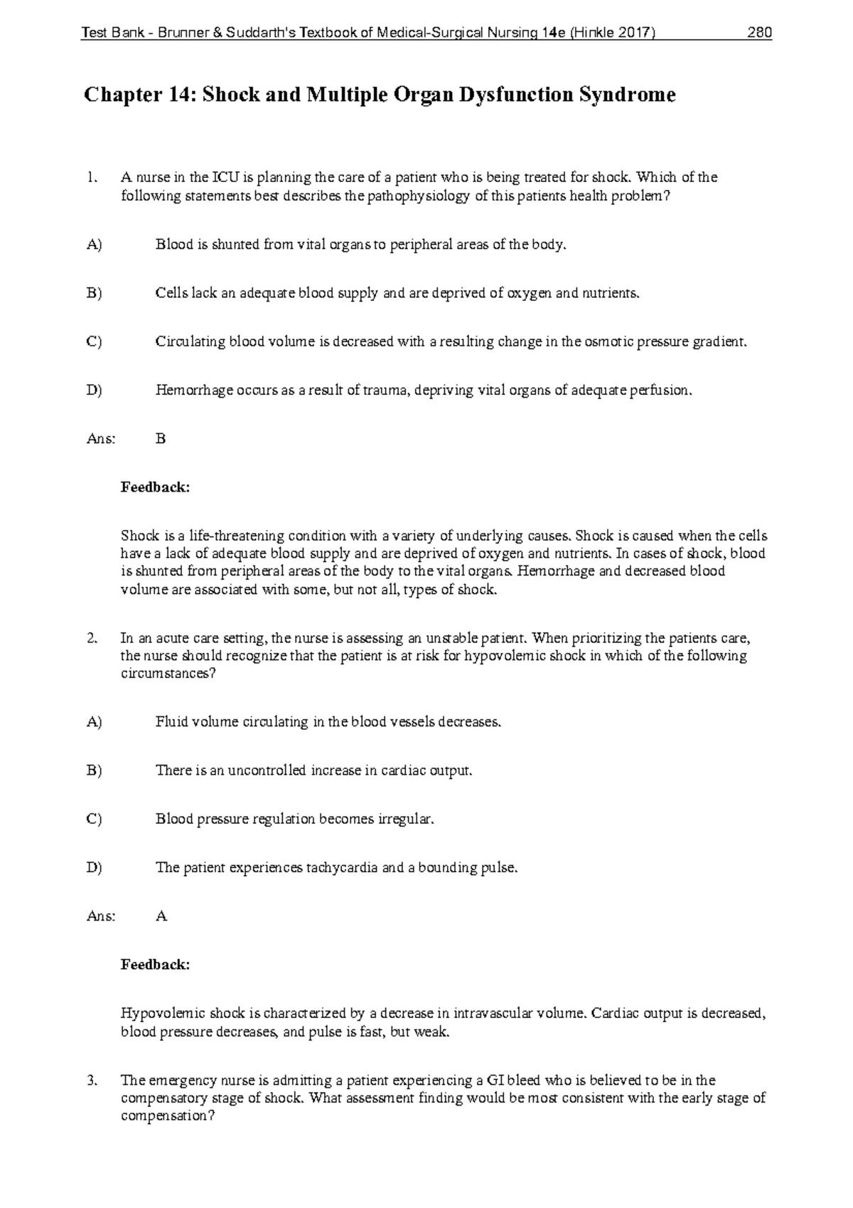 Ch 66 - Test bank - Chapter 66: Management of Patients with Neurologic ...