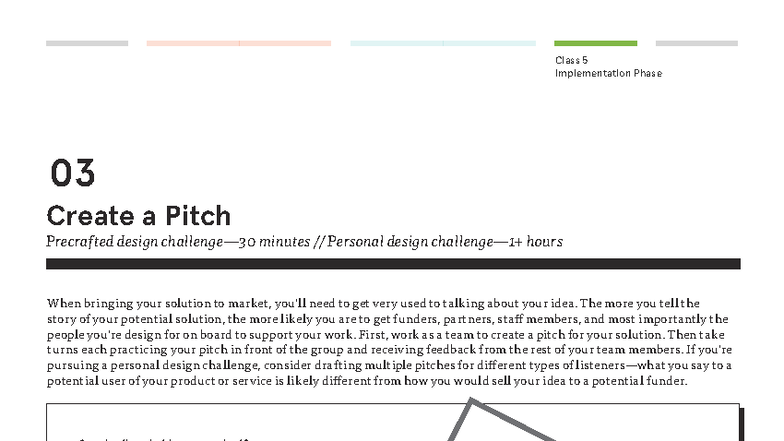 GS200 Class 14 Worksheet: Creating an Effective Pitch - Studocu