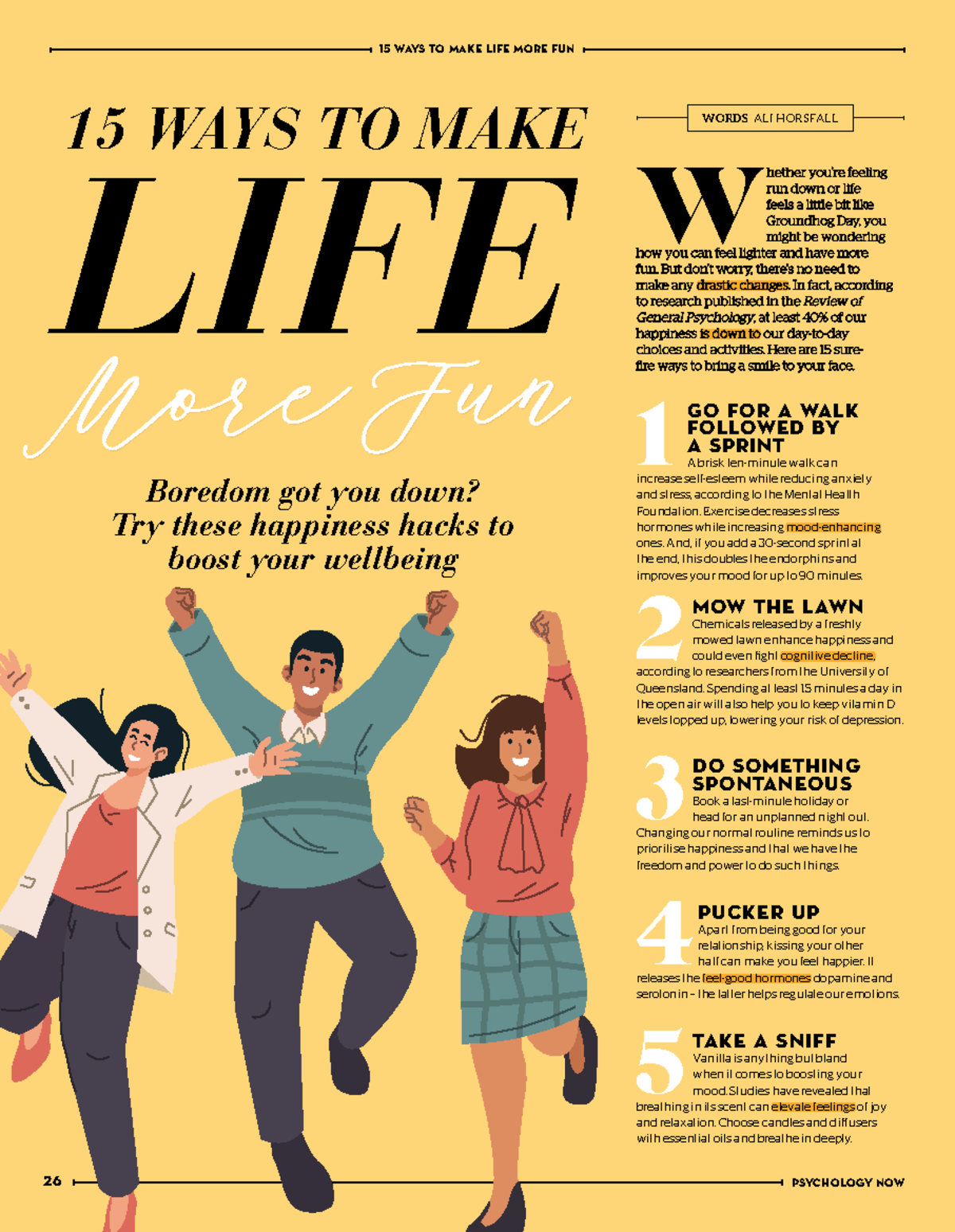 15 ways to make life more fun - 26 WORDS ALI HORSFALL Boredom got you ...